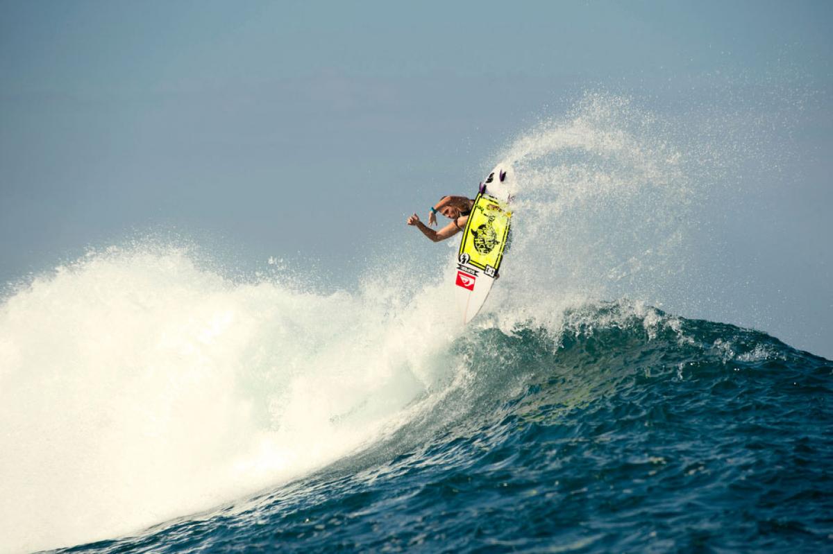 Stab Magazine | Ry Craike, frontside huck, Indonesia