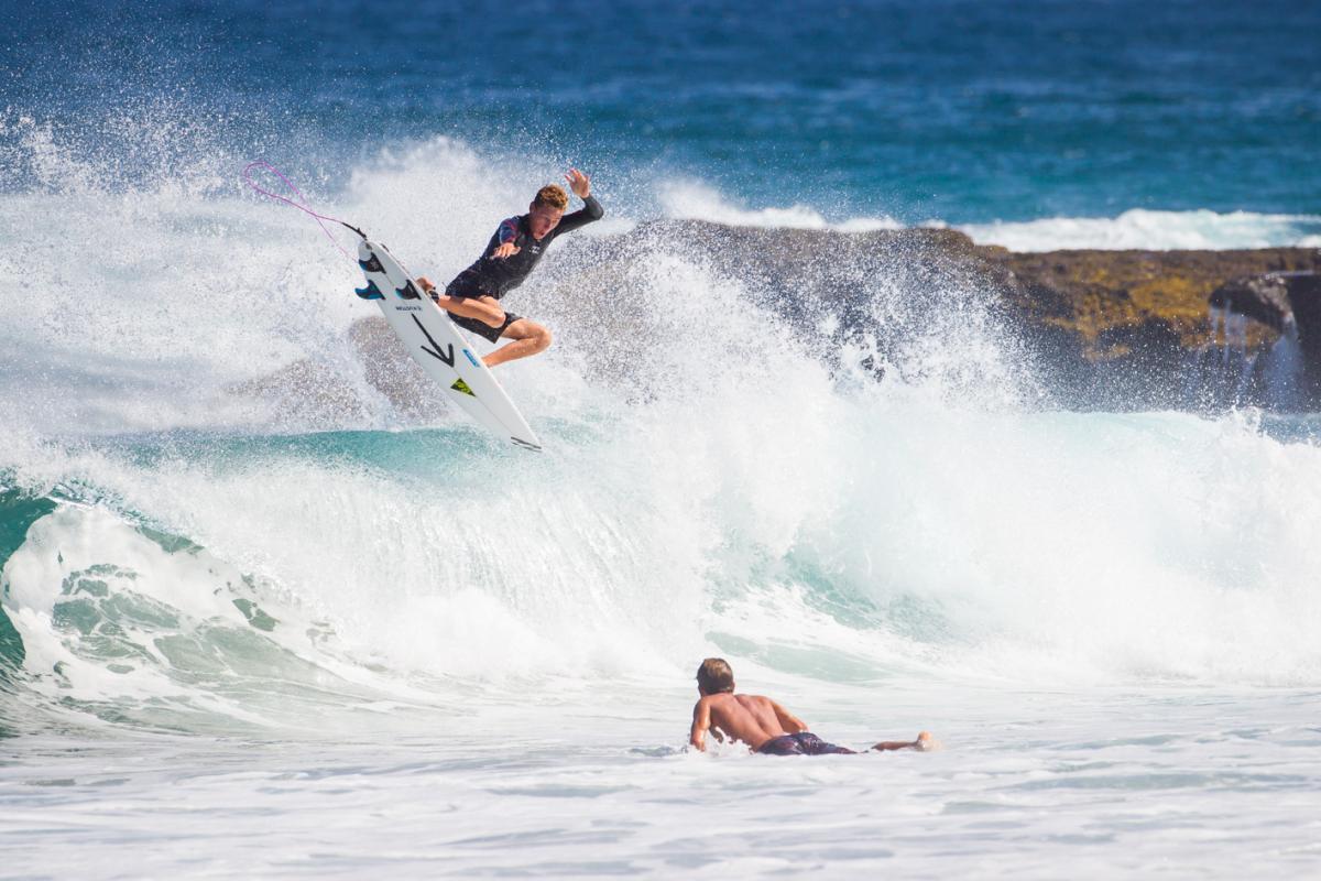 Stab Magazine | Tane Bowden swings over sand, Brazil
