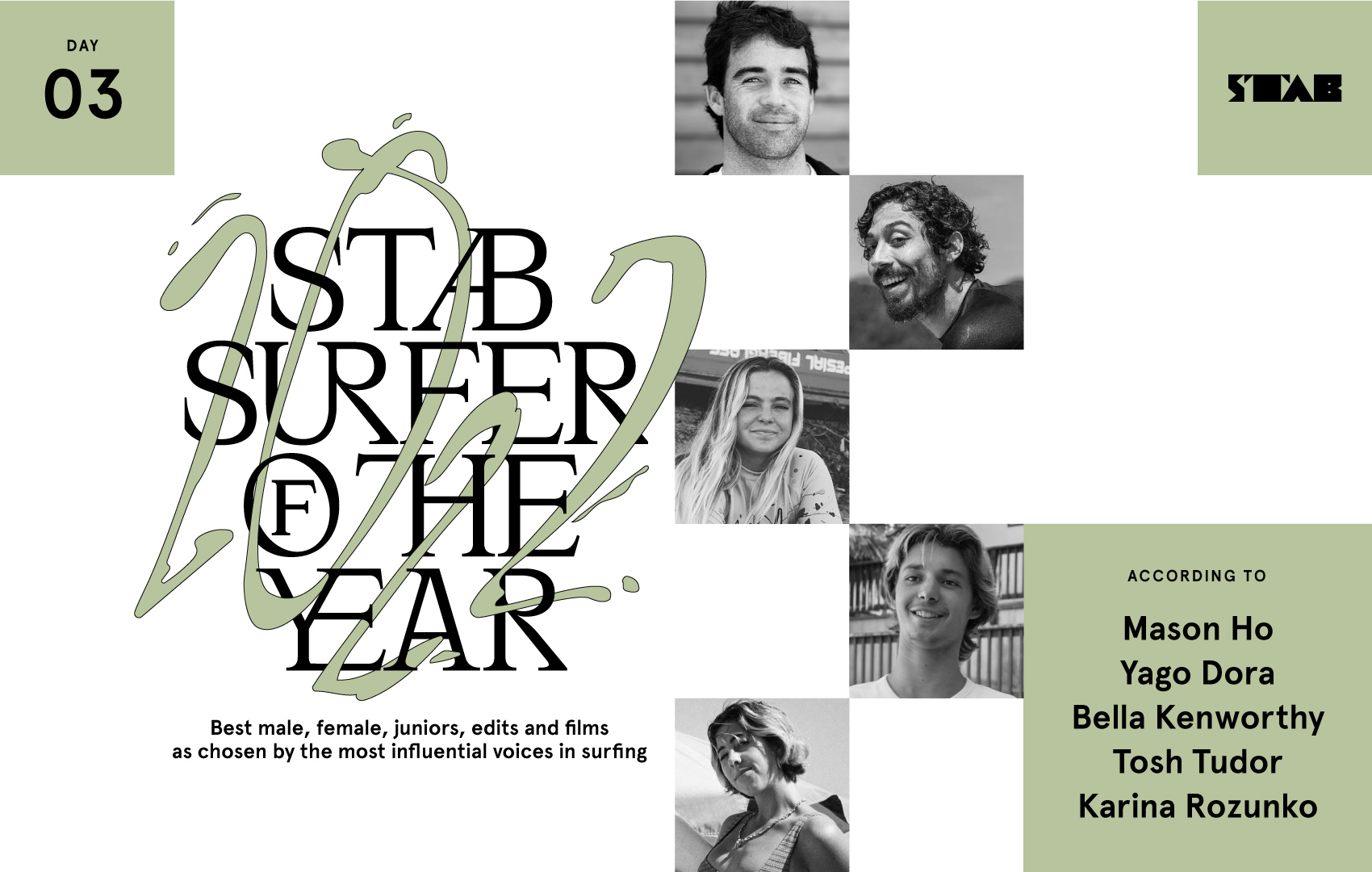 Stab Surfer of the Year: Mason Ho, Yago Dora, Bella Kenworthy, Tosh ...