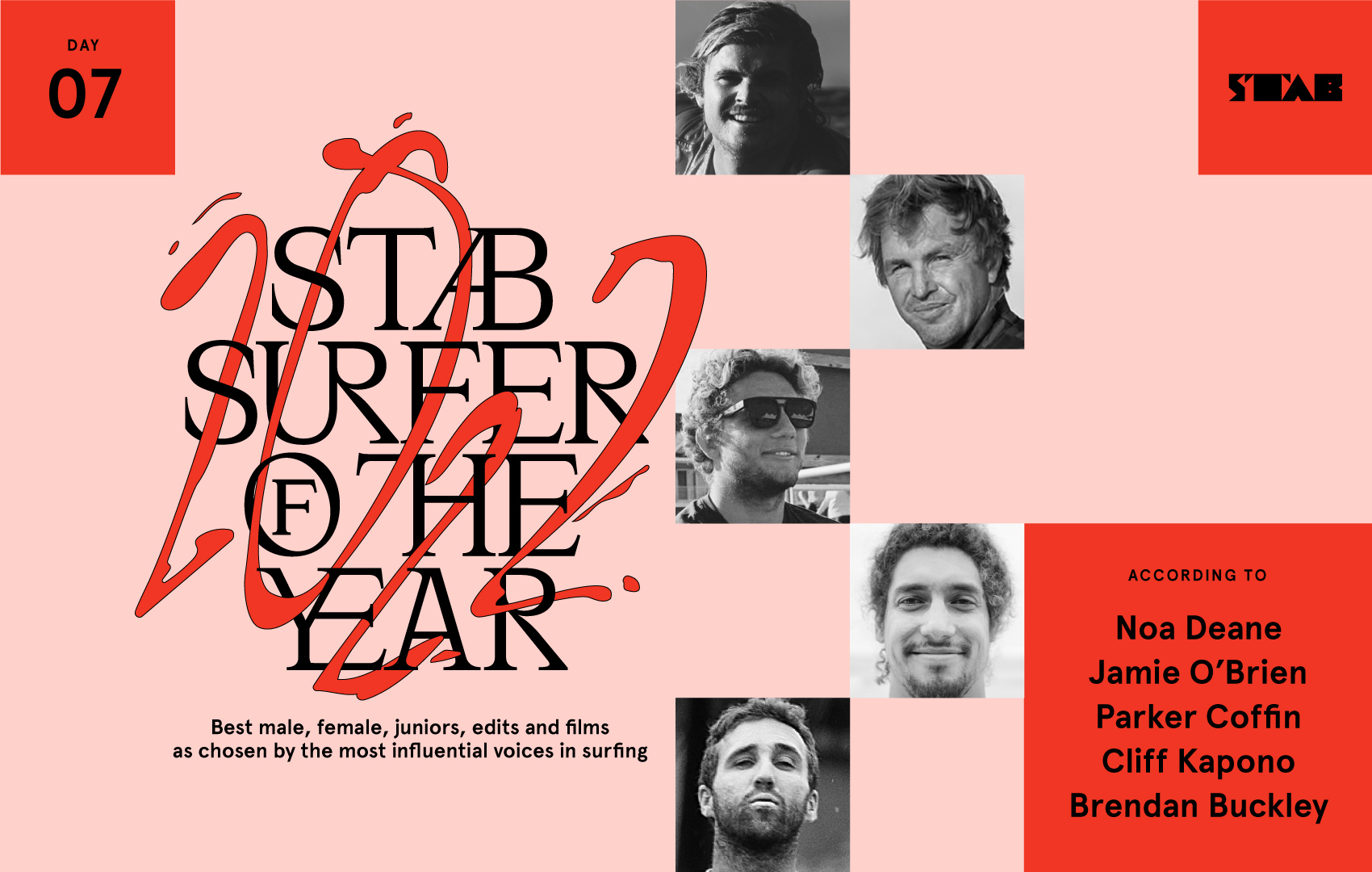 Stab Surfer of the Year: Noa Deane, Jamie O'Brien, Parker Coffin, Cliff ...