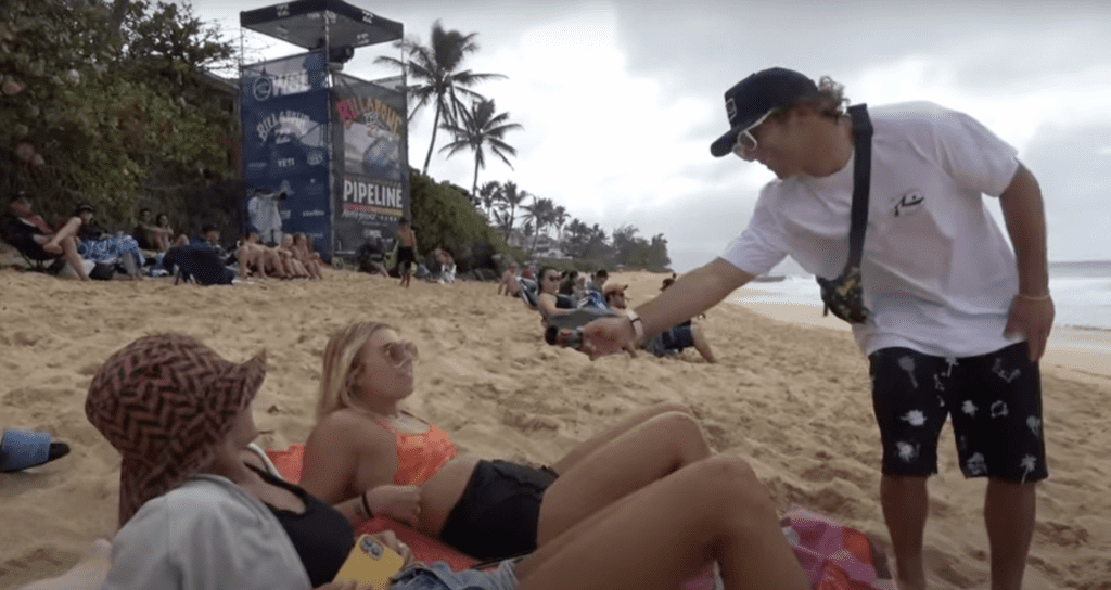 Zeke Shamelessly Ambushing Pipe Beachgoers With A Tiny Mic Is Peak Squirmish Entertainment ...