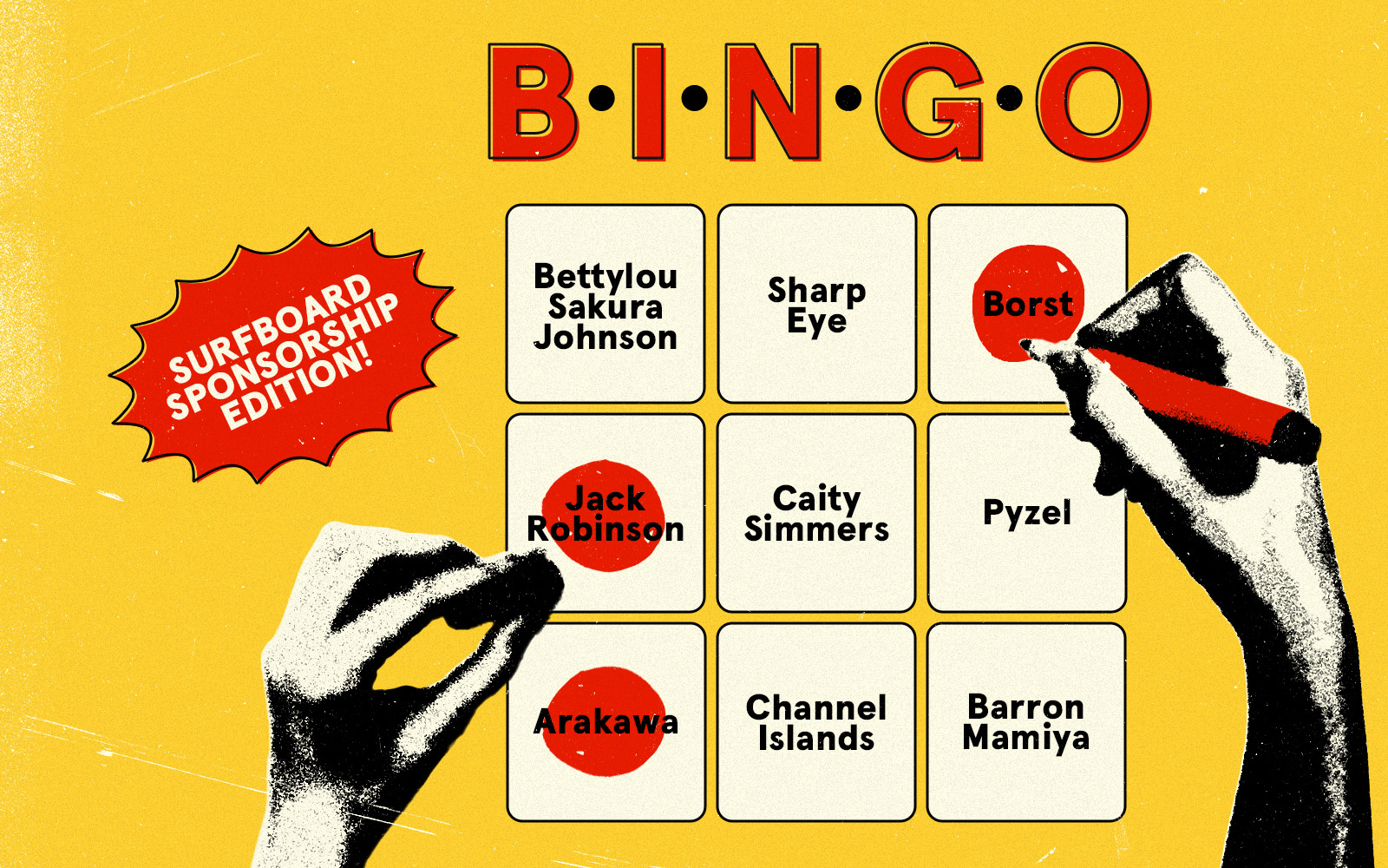 It's Surfboard Sponsorship Bingo On The 2024 CT - Stab Mag