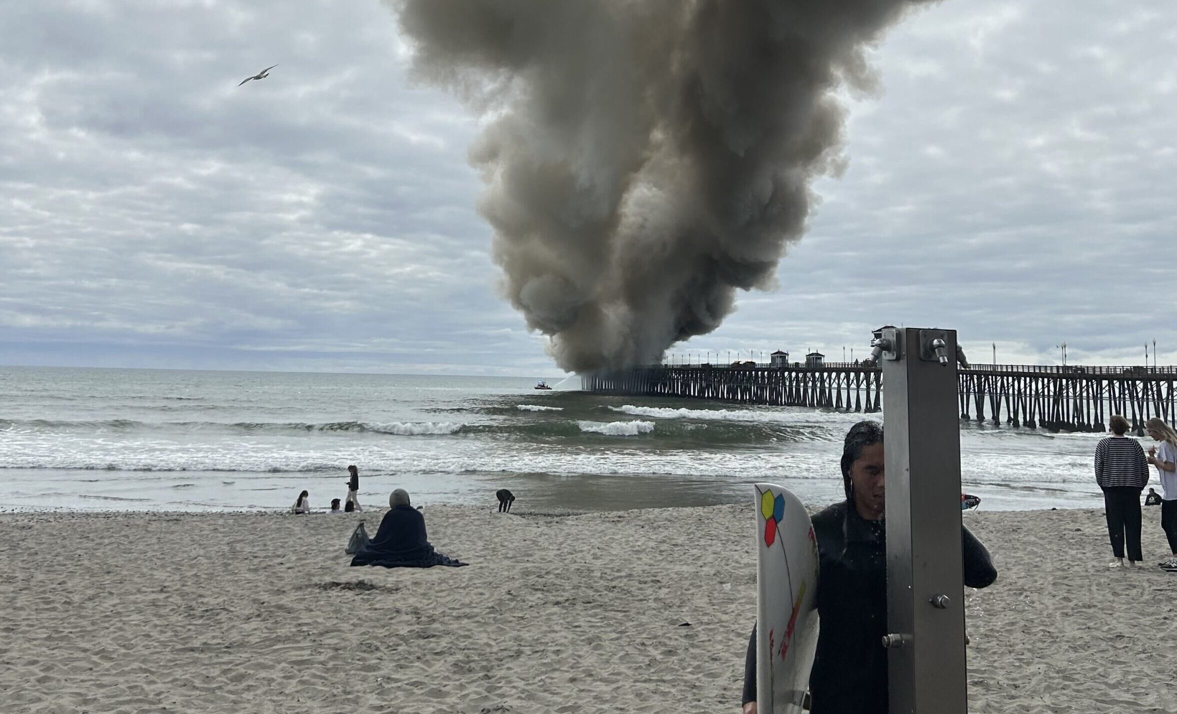 The Oceanside Pier Is Literally On Fire - Stab Mag