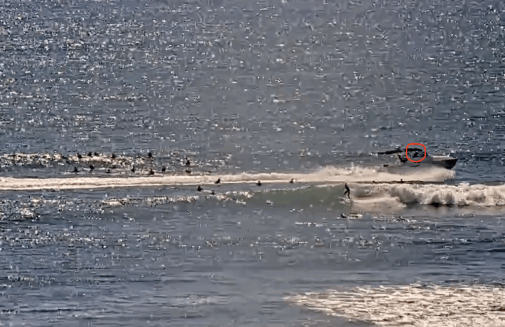Watch: A Rogue Boat Just Drove Straight Through The Lowers Lineup ...